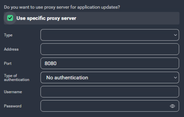 Configuring Device Proxy Settings Configuring Device Proxy Settings